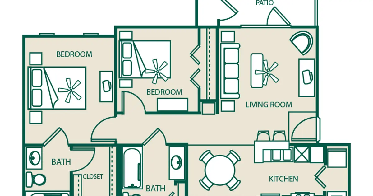 Unit 432 - 2x2 | Copperwood Ranch
